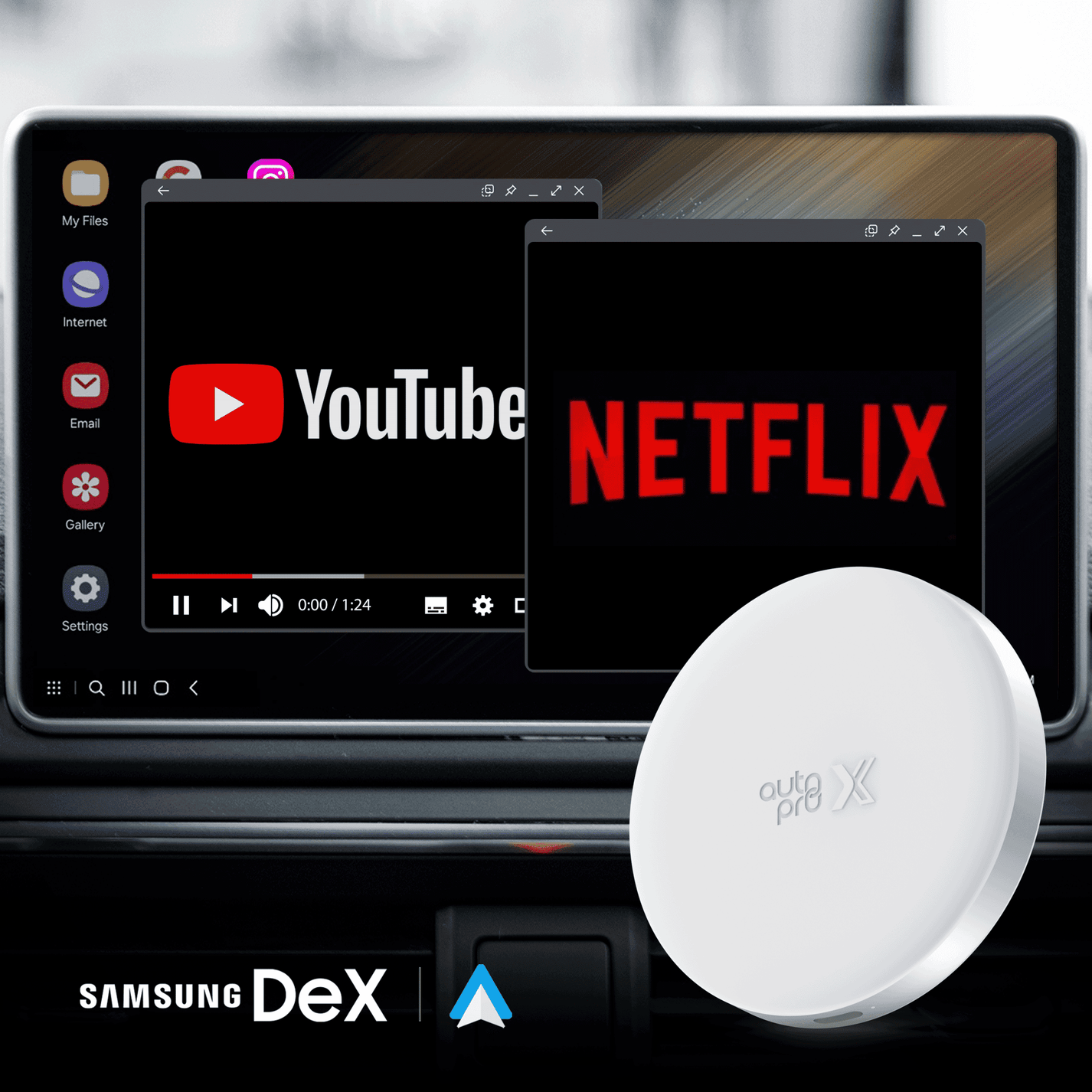 AutoPro X: Best Wireless Android Auto with Samsung DeX