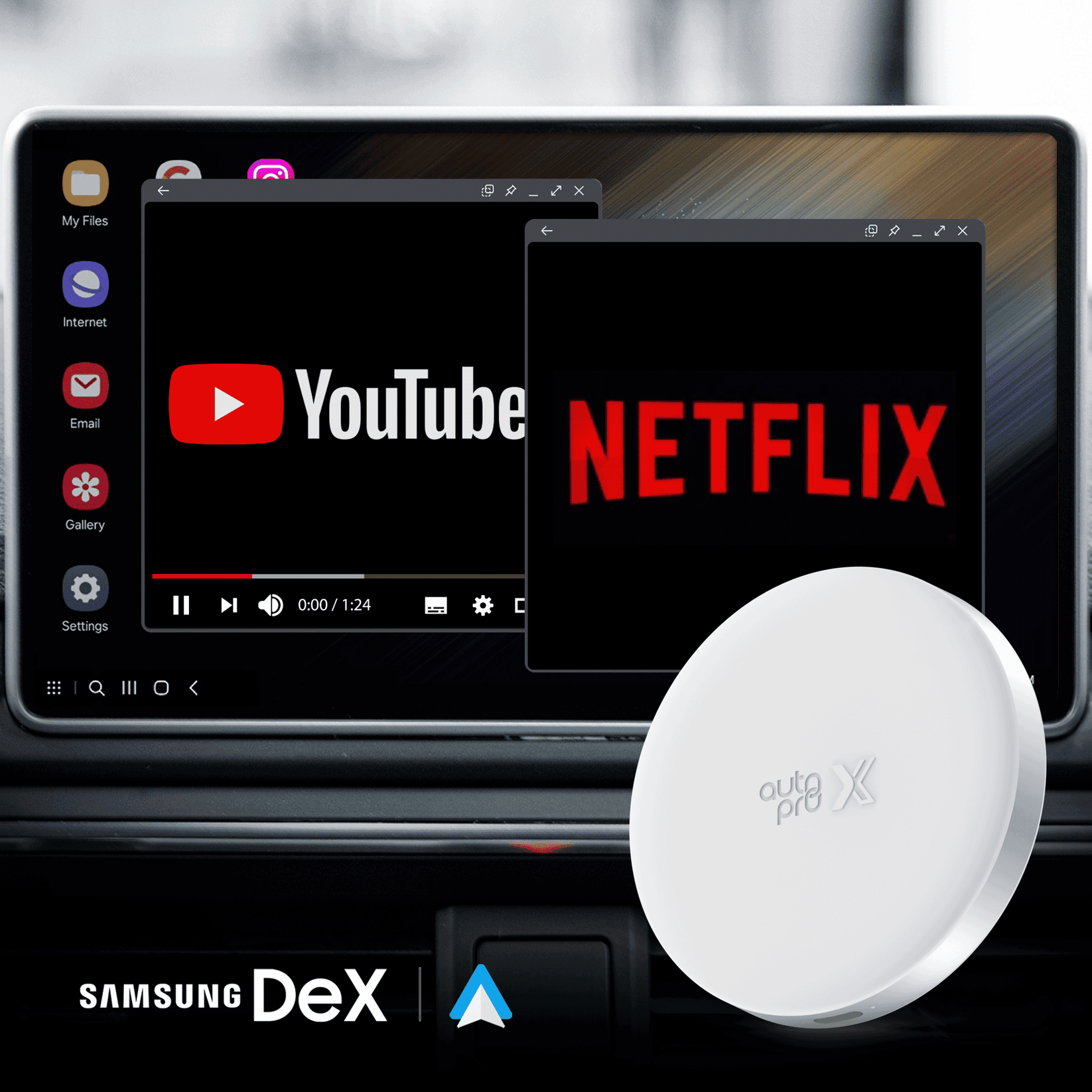 AutoPro X: Best Wireless Android Auto with Samsung DeX